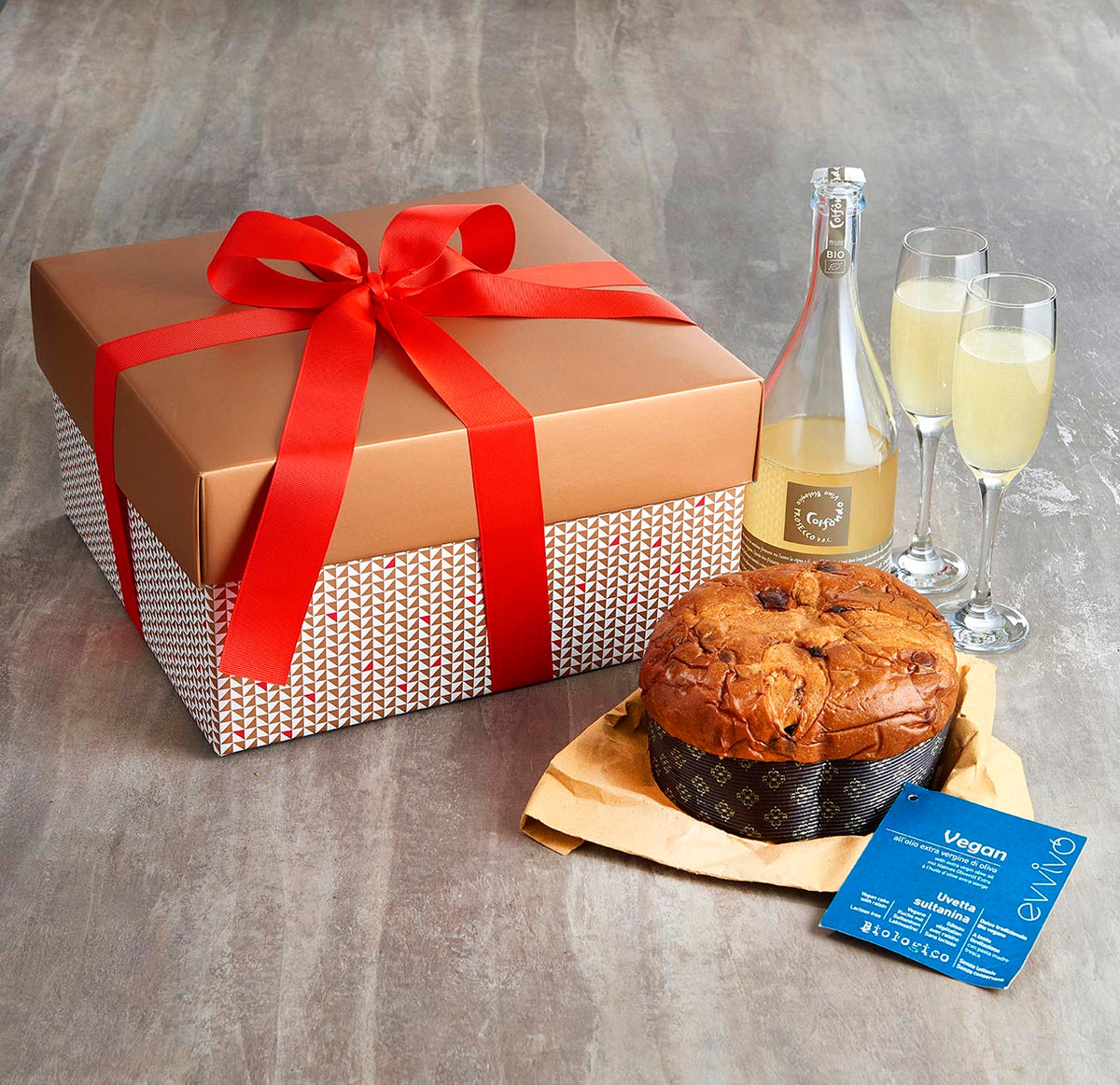 Organic Vegan Prosecco & Panettone Gift Box – Vorrei Italian Hampers